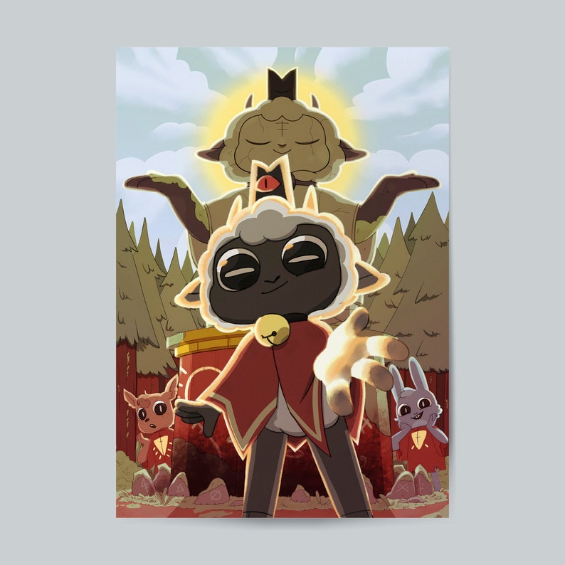 Cult of the Lamb Angel Indie Game Poster Gaming Poster - Etsy