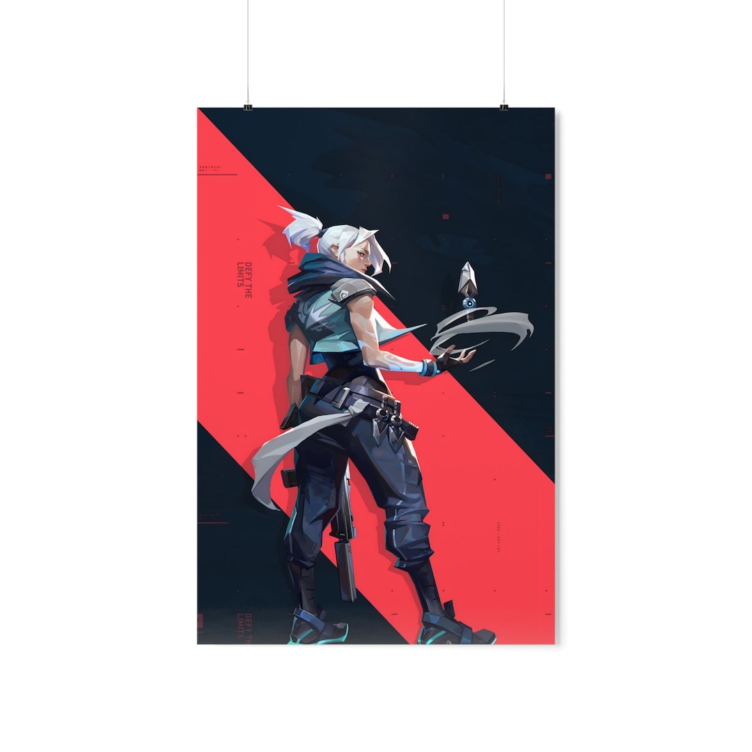 Jett Poster | Valorant Poster | Gaming Poster | 3 Colors 1 Price | Room ...