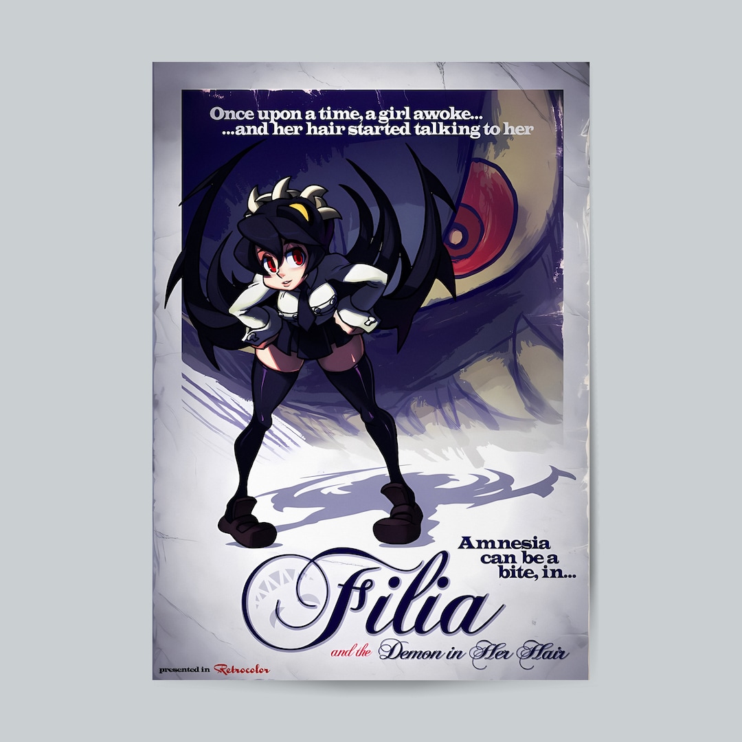 Filia | Skullgirls | Gaming Poster | HD Color | Game Poster | Wall ...