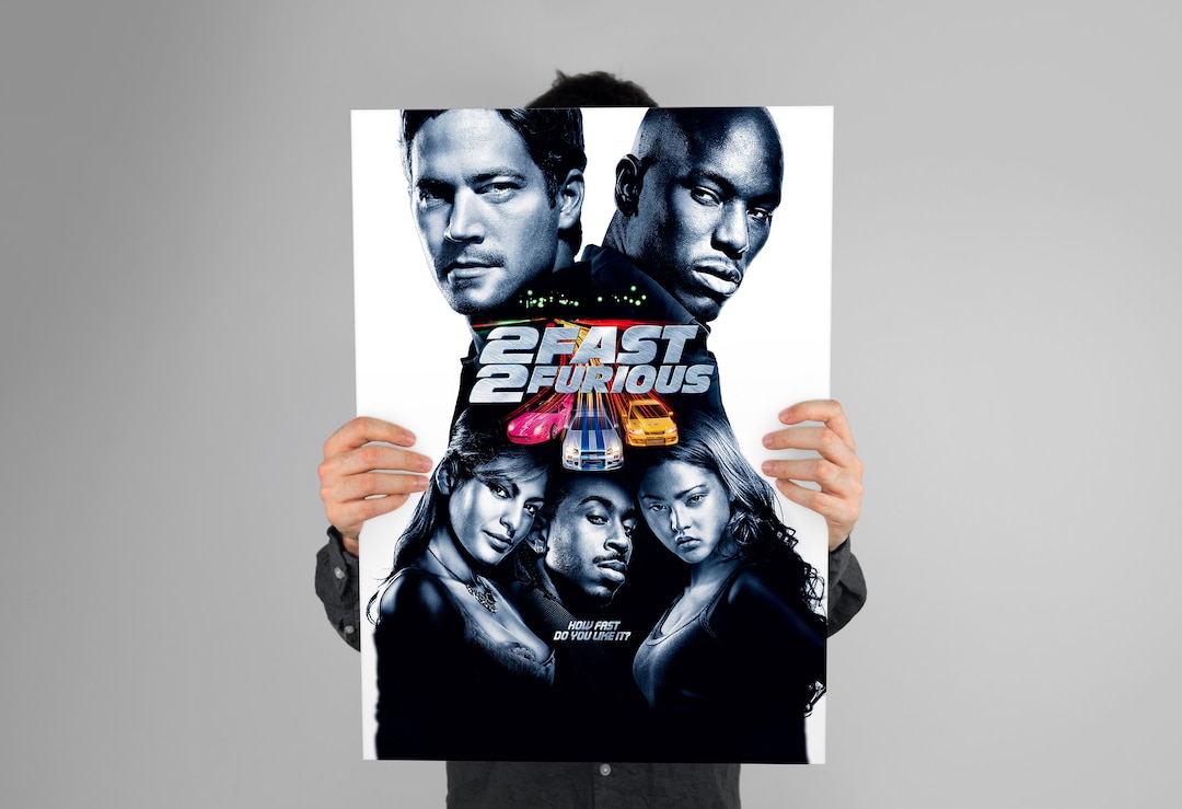 2 Fast 2 Furious Poster | Movie Poster | HD Color | Film Poster | Wall ...