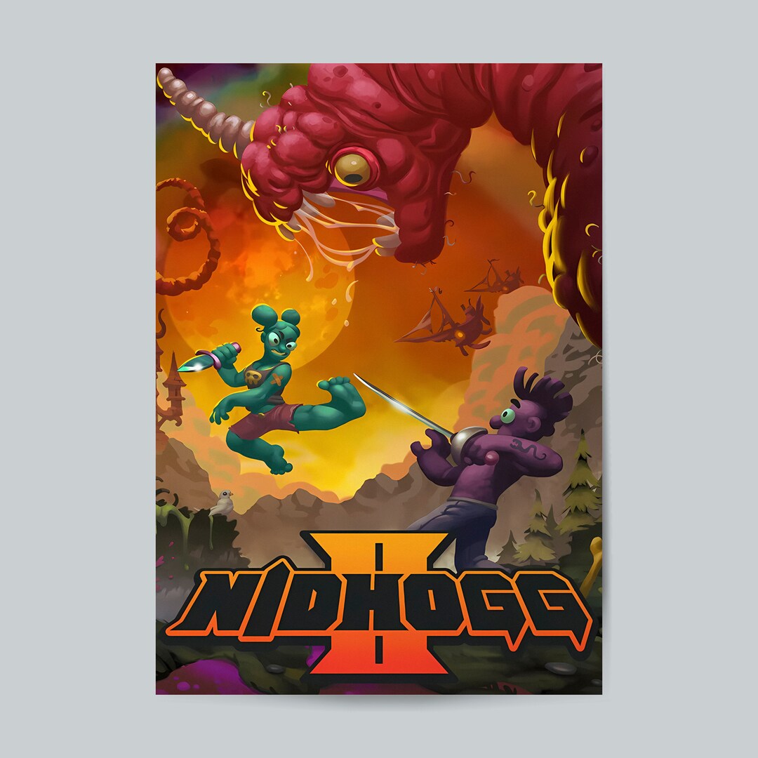 Nidhogg 2 | Indie Game Poster | HD Color | Game Poster | Wall Poster | Printed Poster | Gaming ...