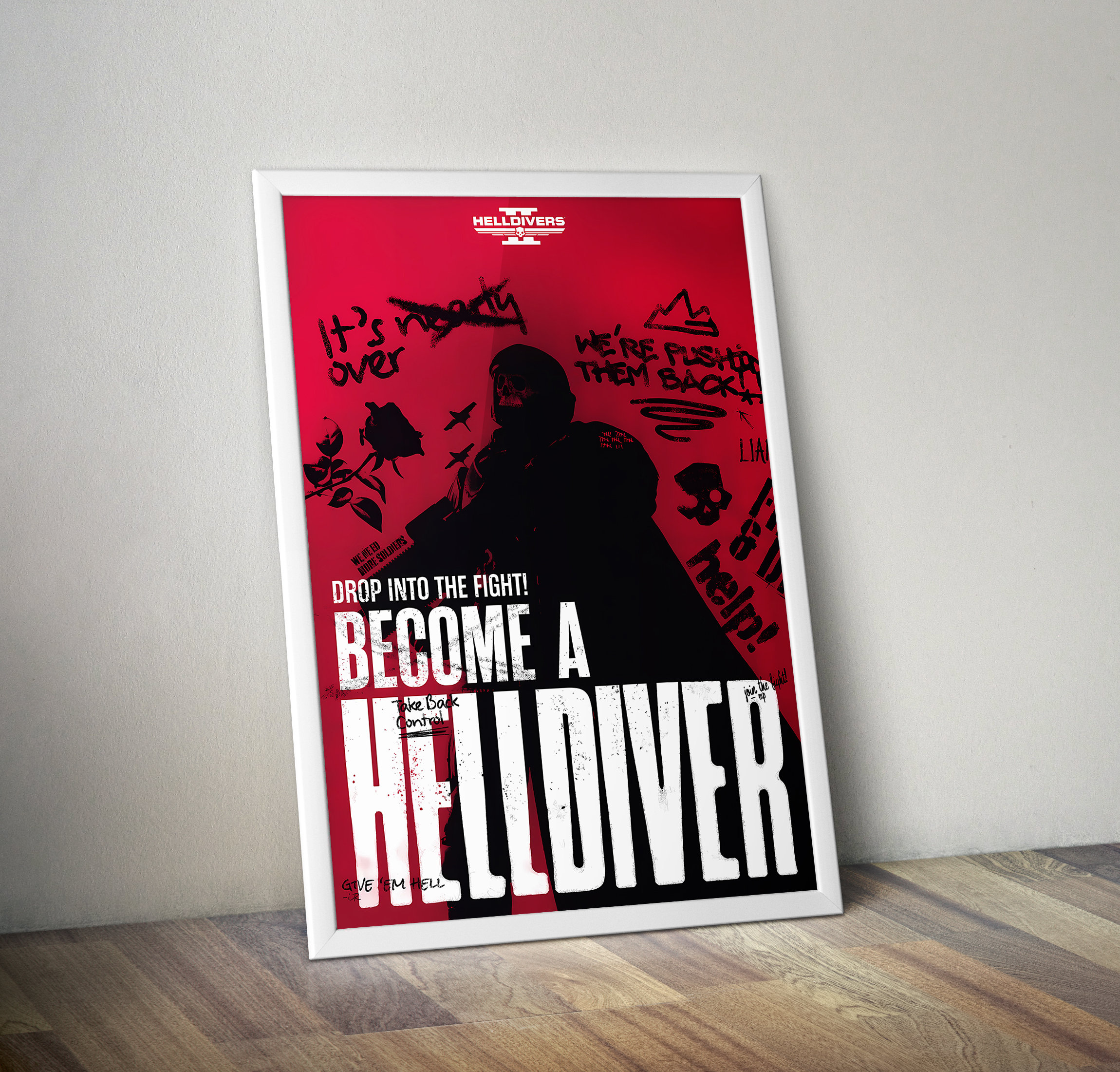 Helldivers 2 Propaganda Poster Indie Game Poster Gaming Poster Sold