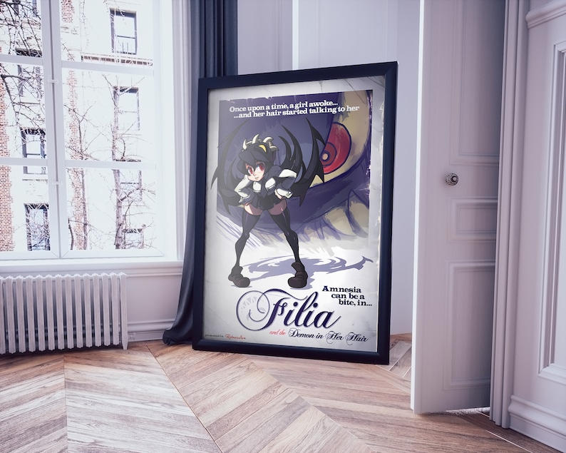 Filia Skullgirls Gaming Poster HD Color Game Poster - Etsy