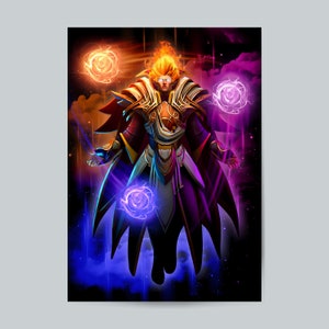 Invoker | Dota 2 | Video Game Poster | Game Poster | HD Color | Game Poster | Wall Poster ...