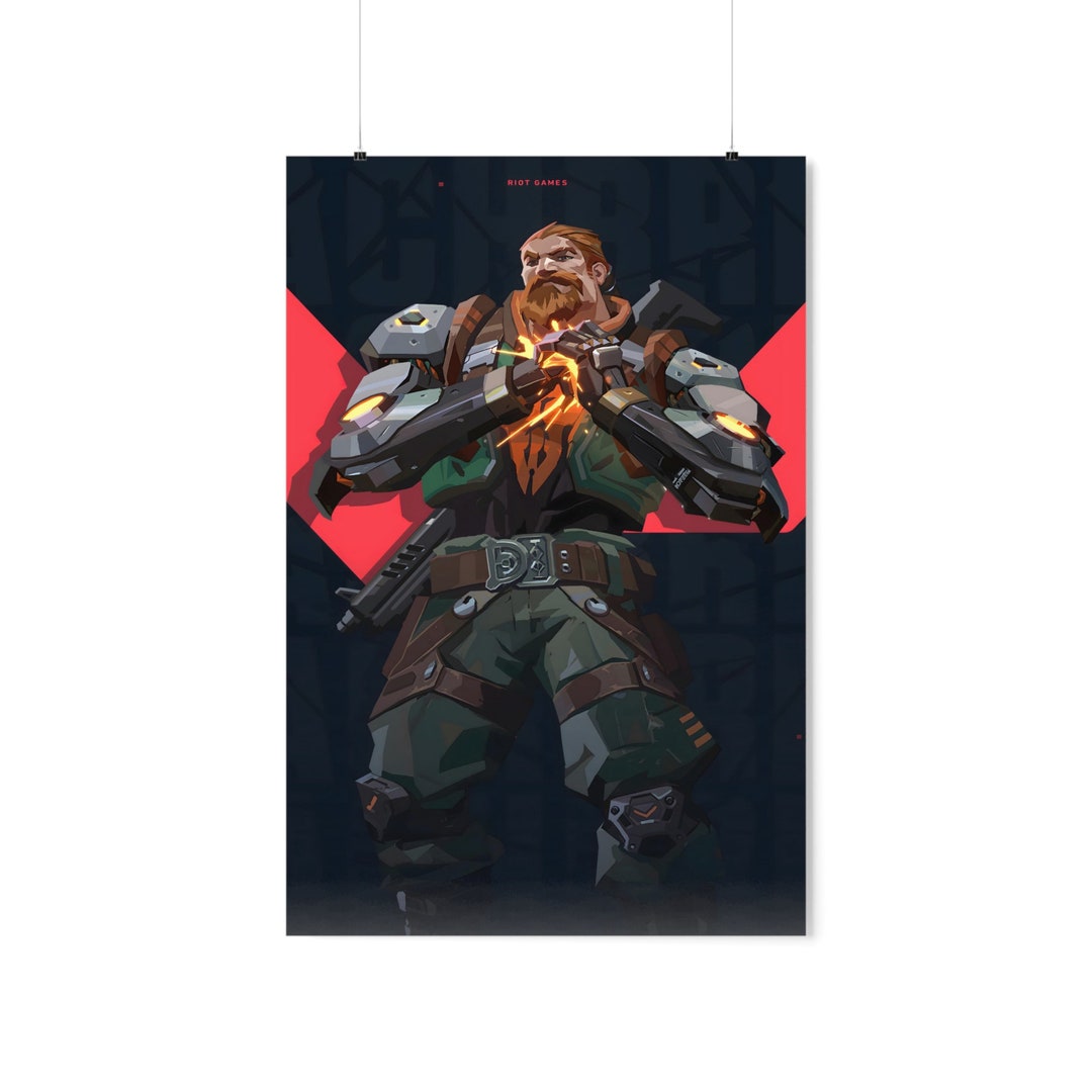 Breach Poster | Valorant Poster | Gaming Poster | 3 Colors 1 Price ...