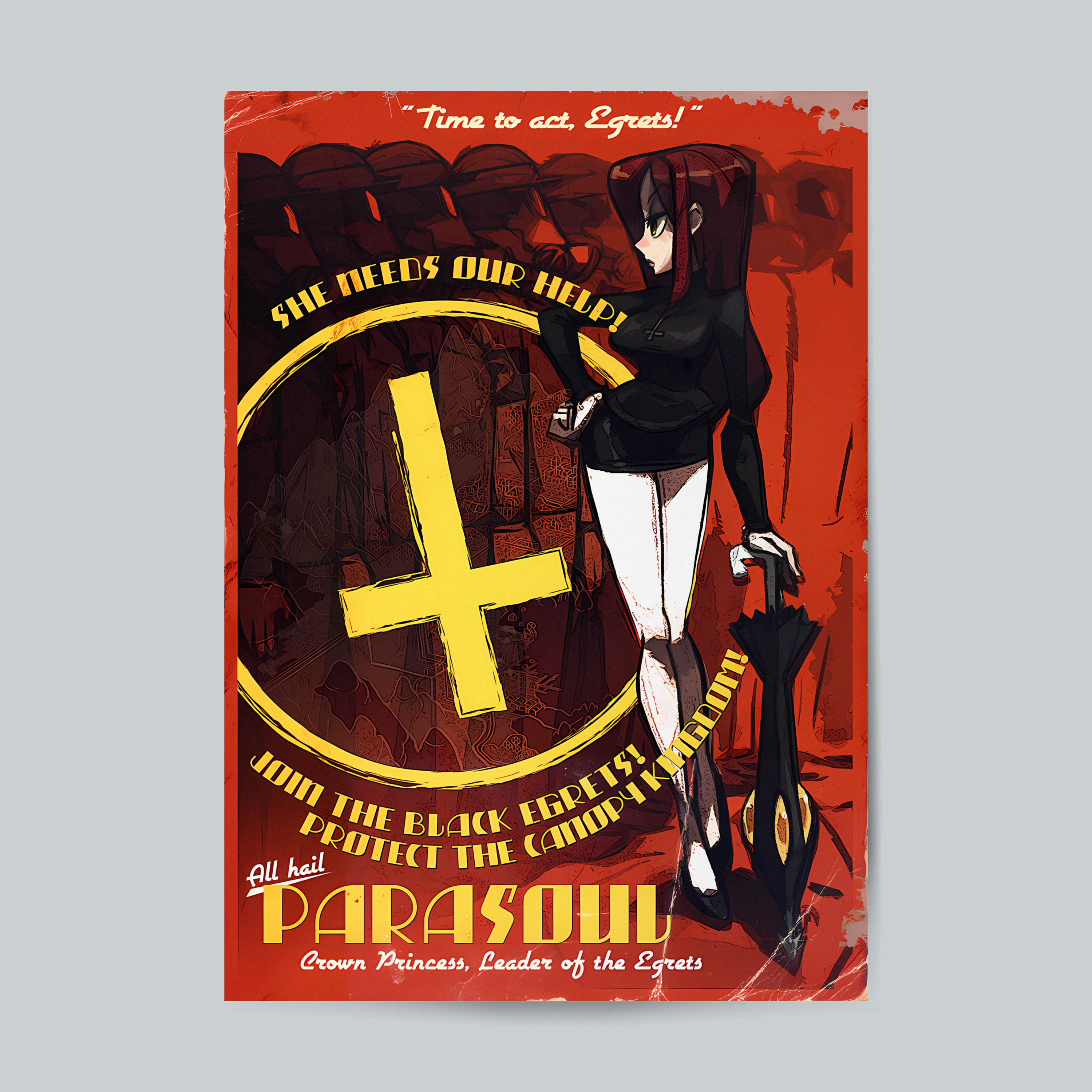 Parasoul Skullgirls Gaming Poster HD Color Game Poster - Etsy