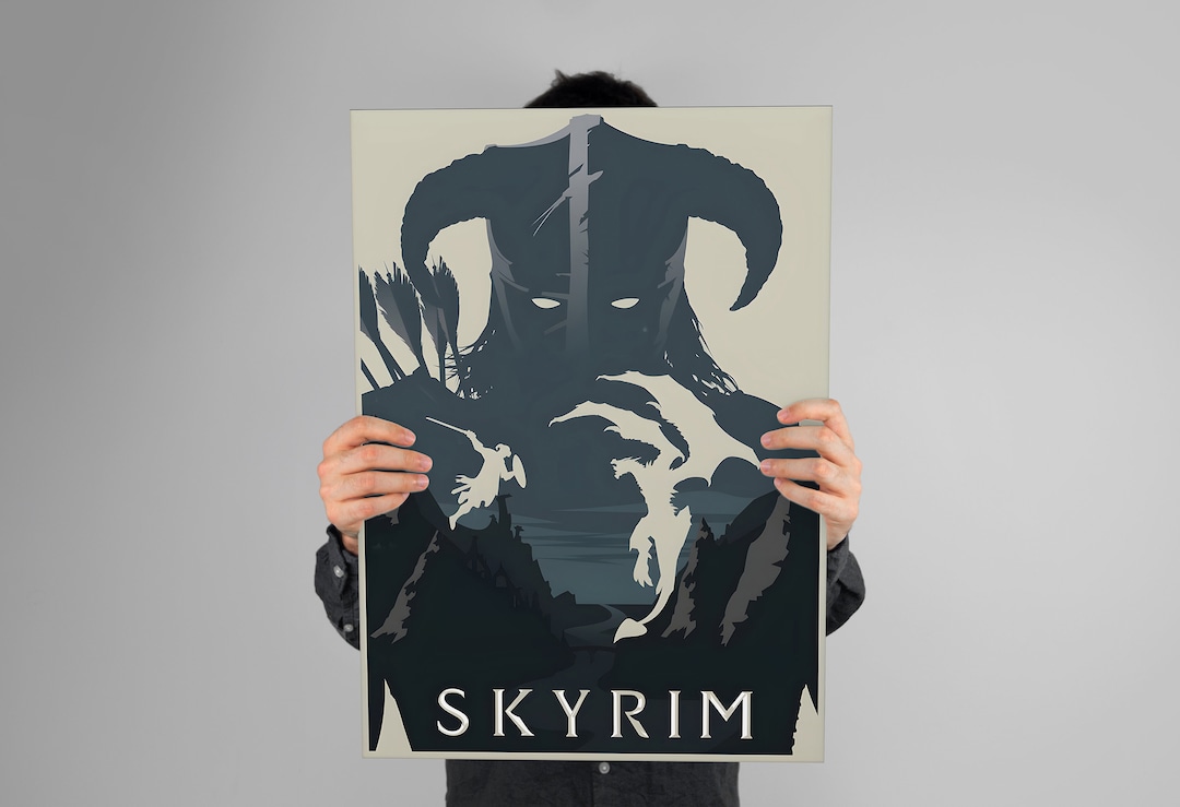 The Elder Scrolls V: Skyrim Gaming Poster HD Color Game Poster Wall ...