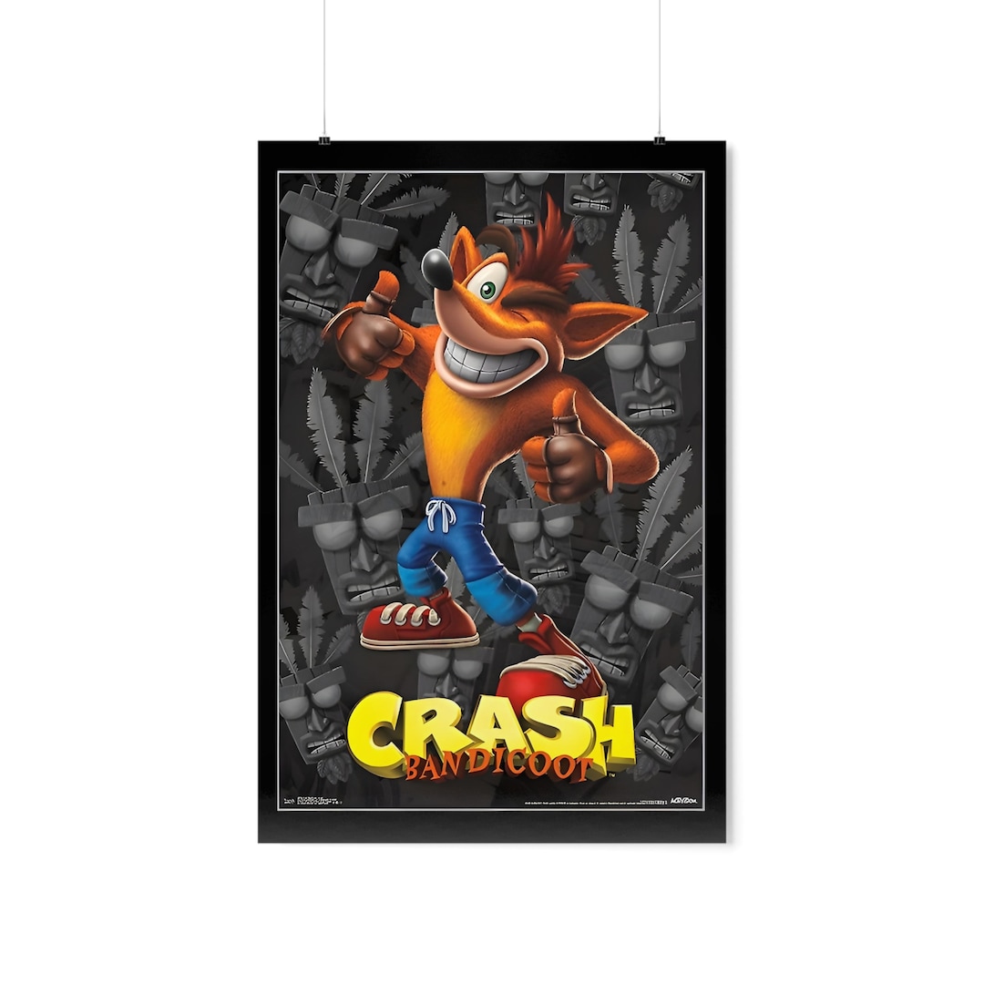 Crash Bandicoot | Gaming Poster | HD Color | Game Poster | Wall Poster ...