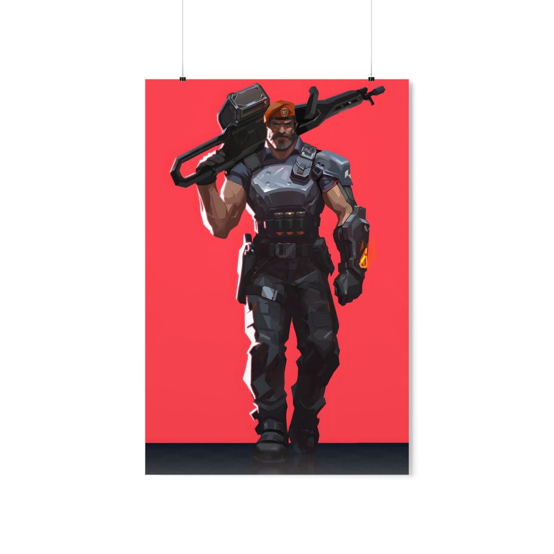 Brimstone Poster | Valorant Poster | Gaming Poster | 3 Colors 1 Price ...