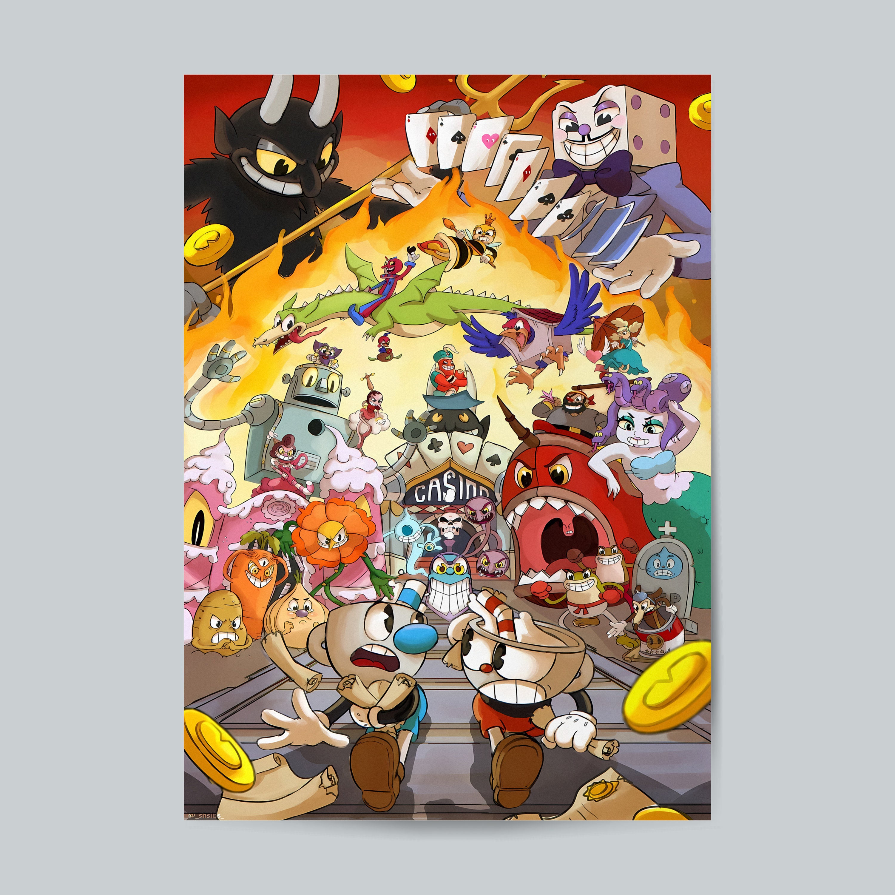 Cuphead Gaming Posters HD Color Game Poster Wall - Etsy Australia