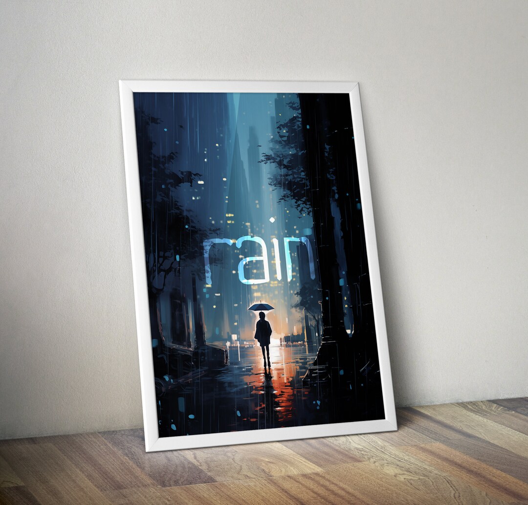 Rain | Indie Game Poster | Gaming Poster | HD Color | Game Poster ...