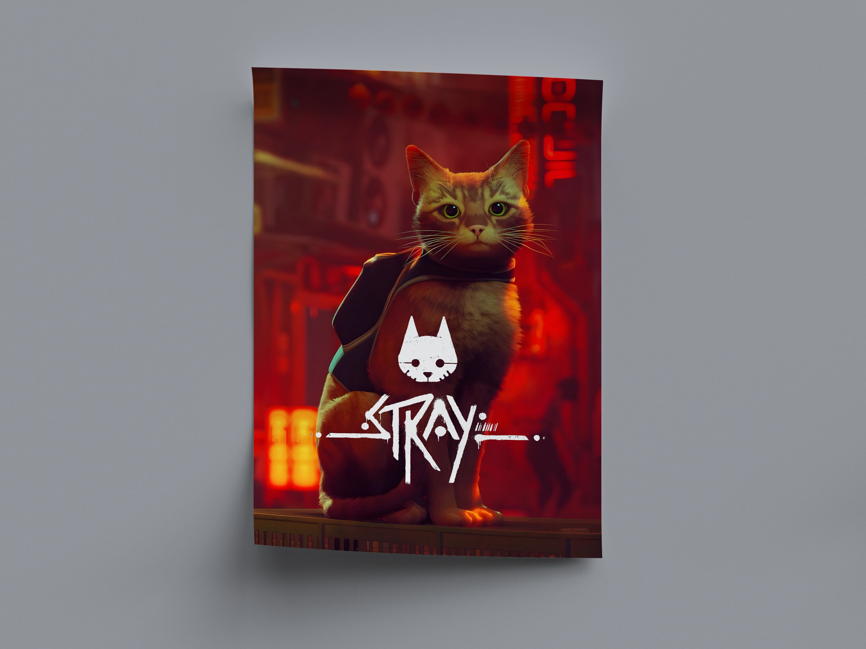 Stray Indie Game Poster Gaming Poster HD Color Game - Etsy