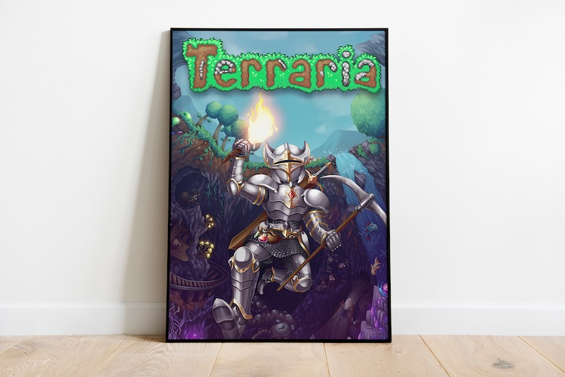 Terraria Cover Art Game Poster Gaming Poster HD Color - Etsy