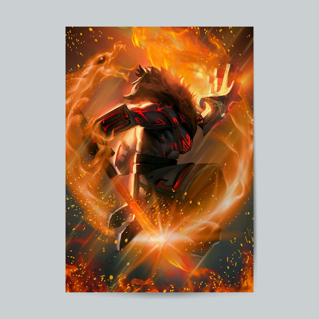 Juggernaut Poster | Dota 2 Poster | Video Game Poster | Game Poster ...