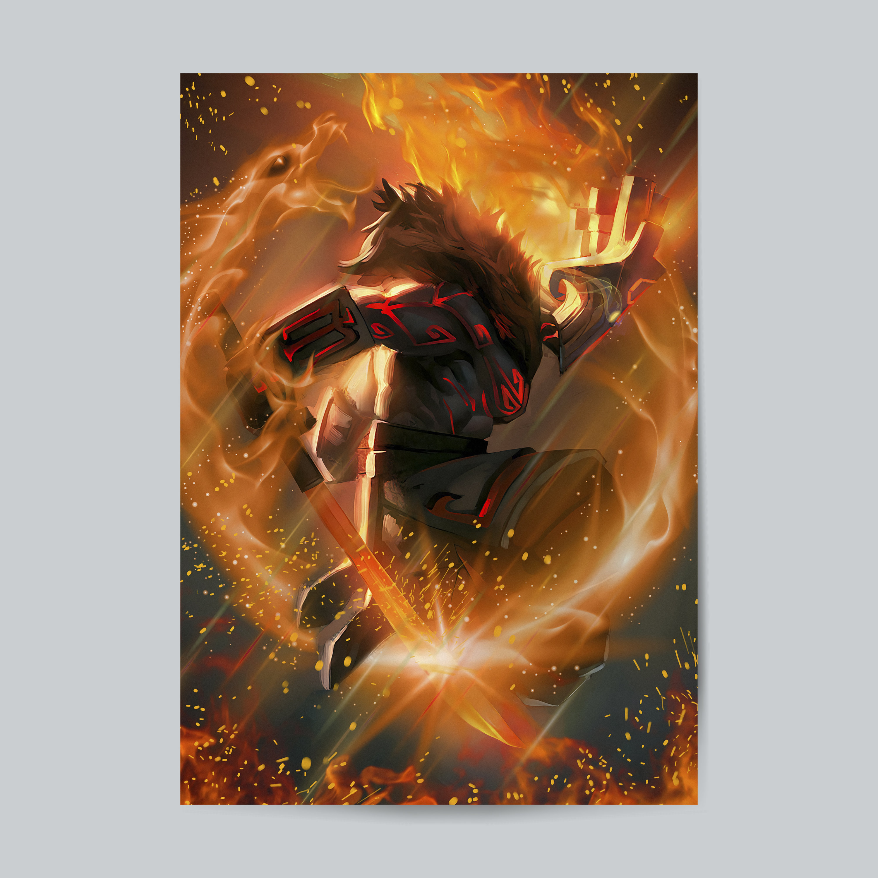 Juggernaut Poster Dota 2 Poster Video Game Poster Game Poster HD Color ...