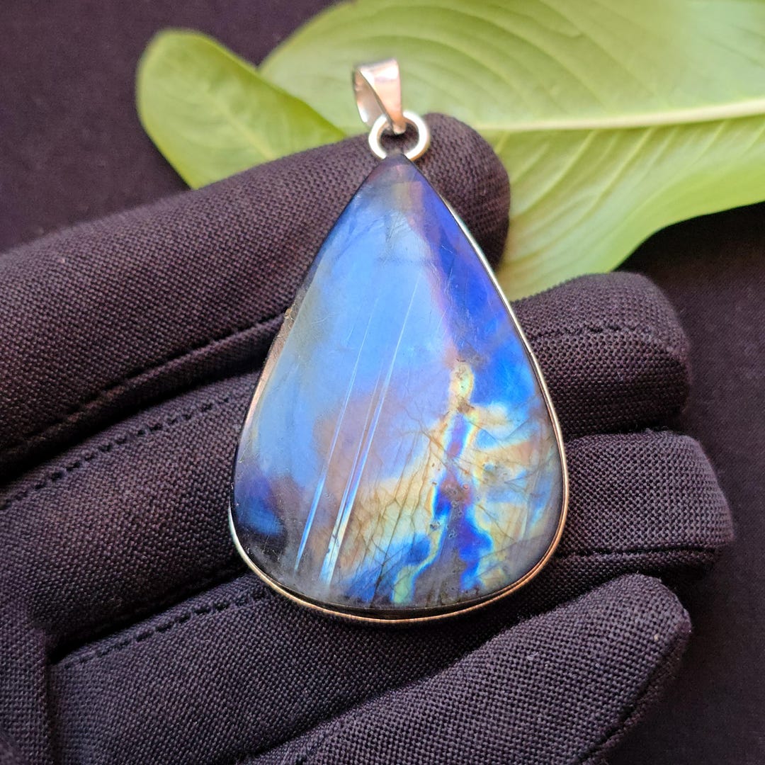 German Silver Pandent Jewelry | Labradorite Gemstone Pandent Jewelry ...