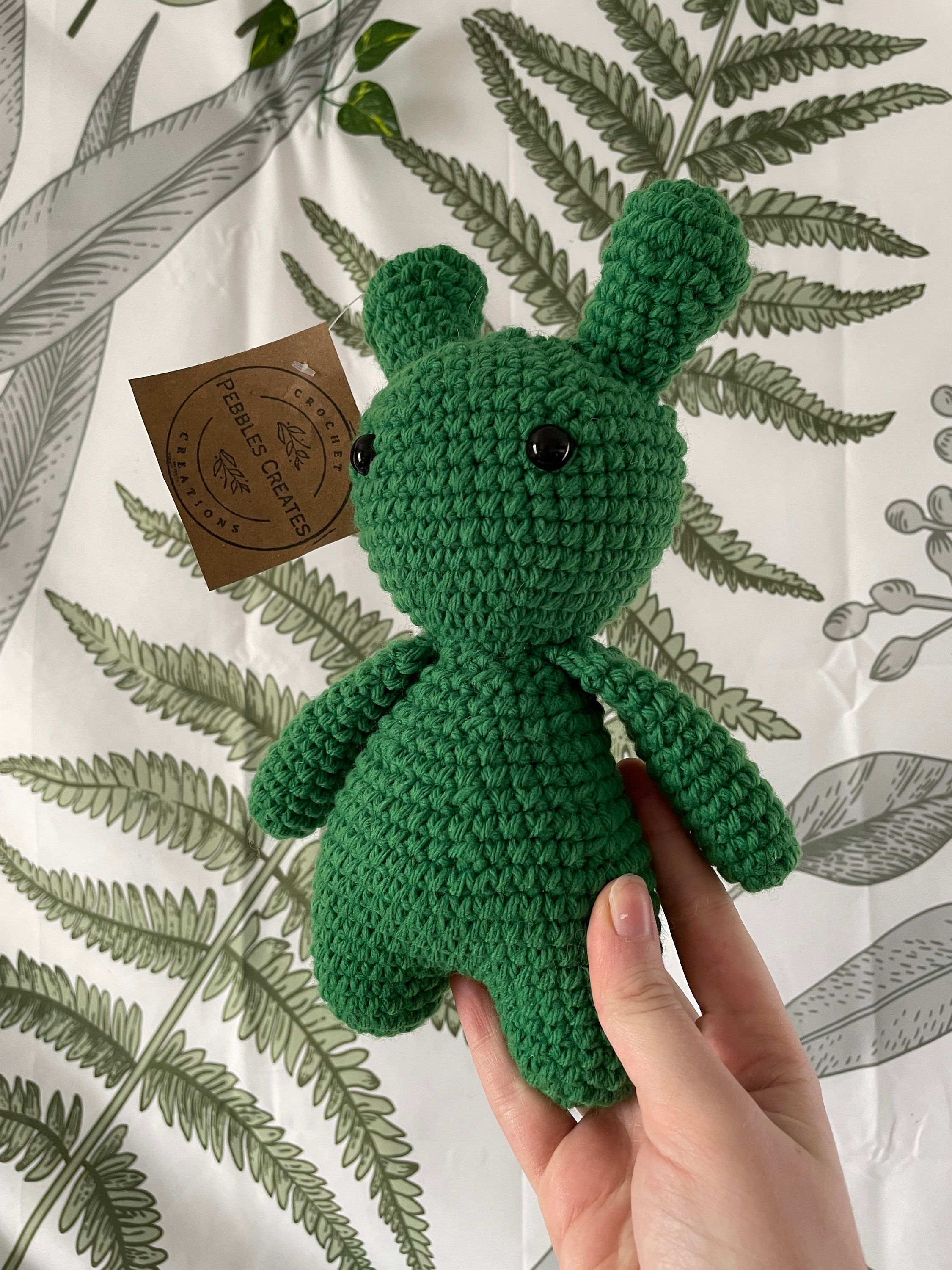 Alien Plush | Cryptid Stuffed Animal | Area 51 | Crochet Plushie ...