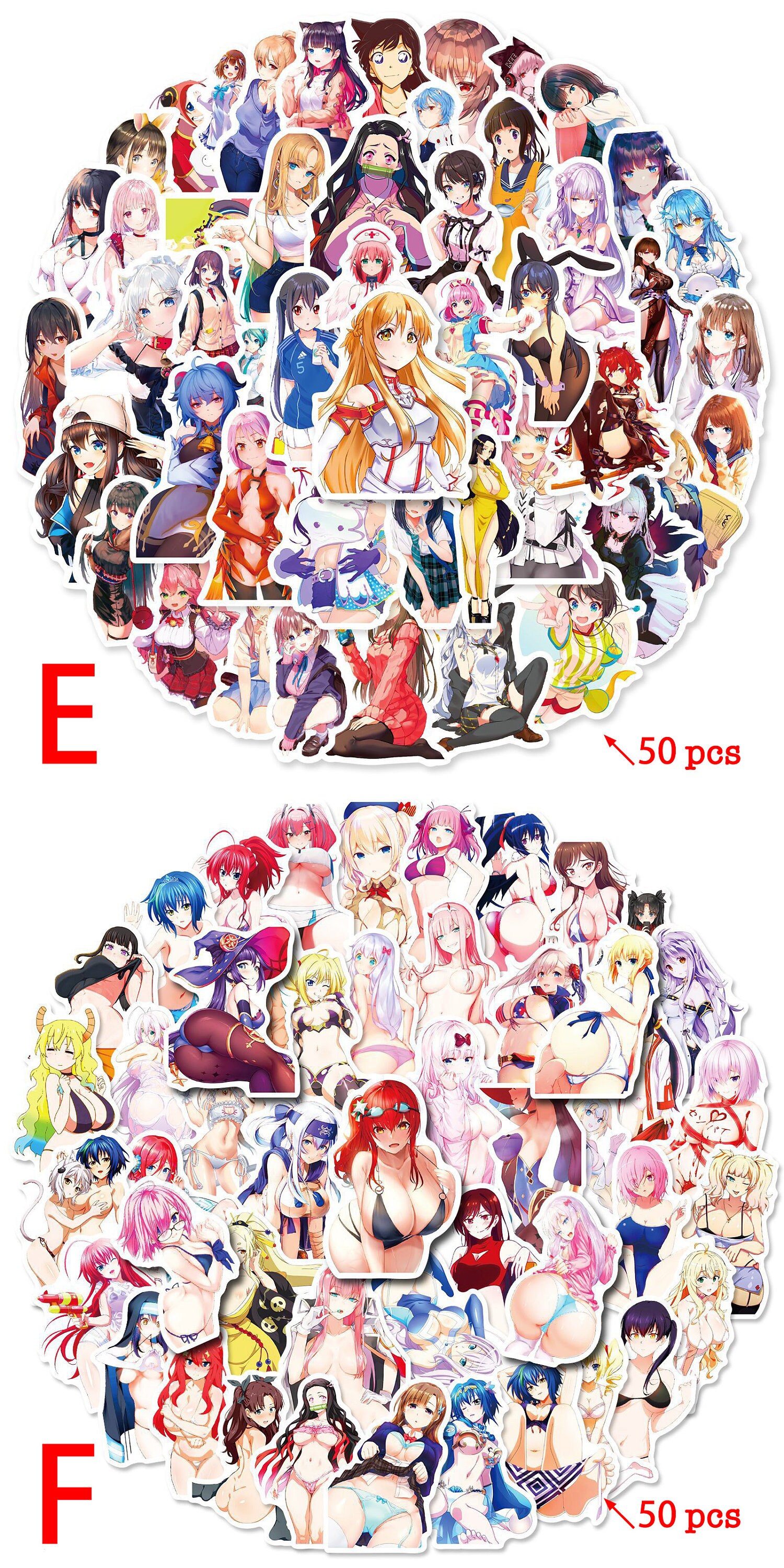 700 Pcs Sexy Girl Sticker Pack Collection Anime Waifu Etsy Canada