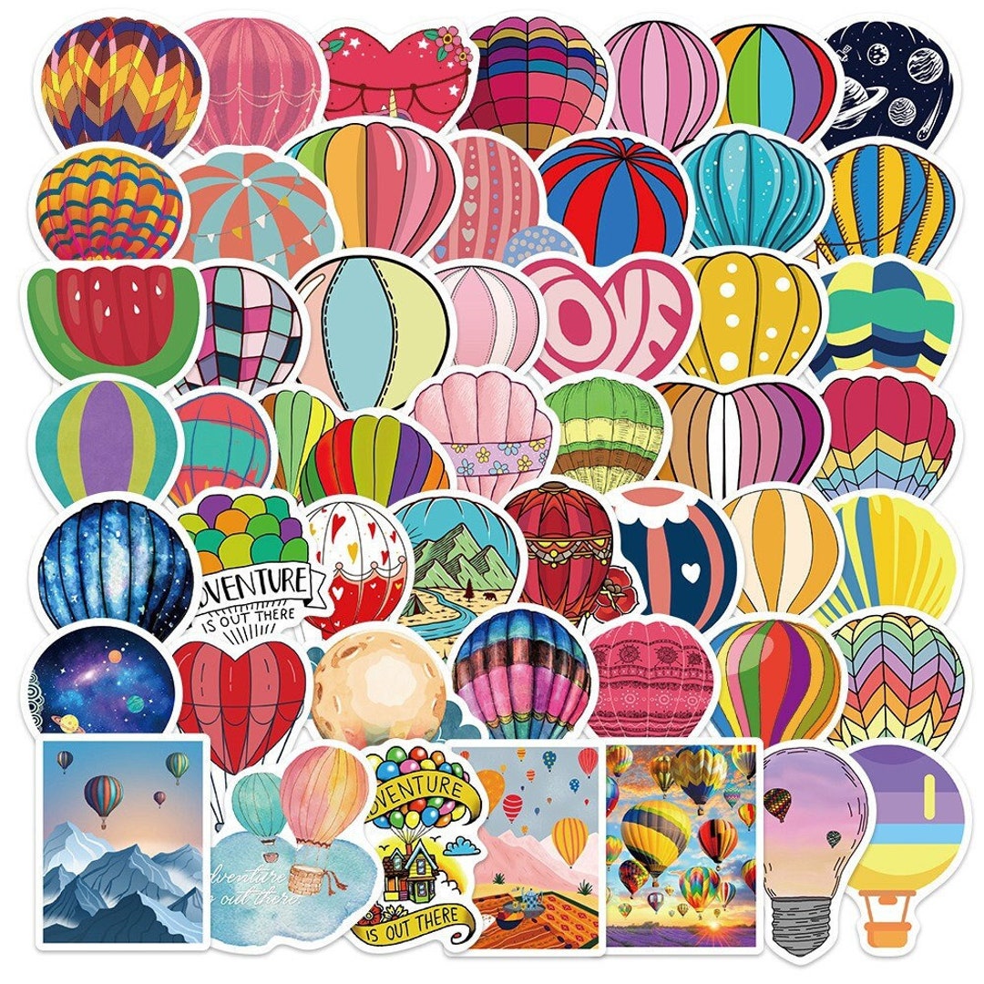 50-149 Pcs Hot Air Balloon Sticker Pack NO.C Lips Heart - Etsy