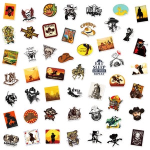 50-150 Pcs Wild West Sticker Pack NO.1 Cowboy Vintage - Etsy