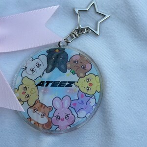 K Pop Ateez Aniteez Character Keychains Ot8 - Etsy