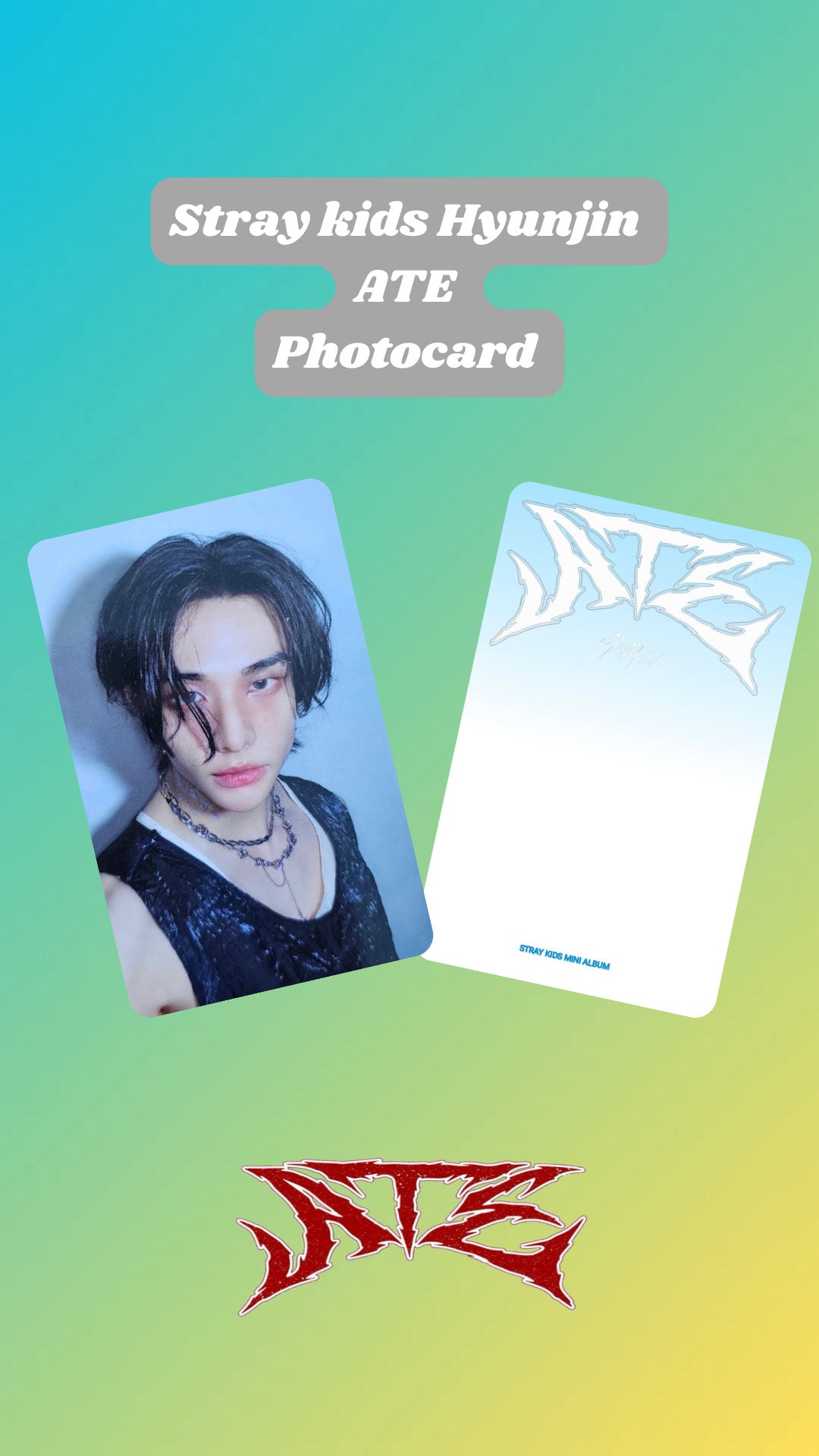 Stray Kids SKZ ATE Hyunjin Photocard - Etsy