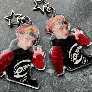 ATEEZ Mingi X Rengoku Keychain | Aniteez | K Pop - Etsy