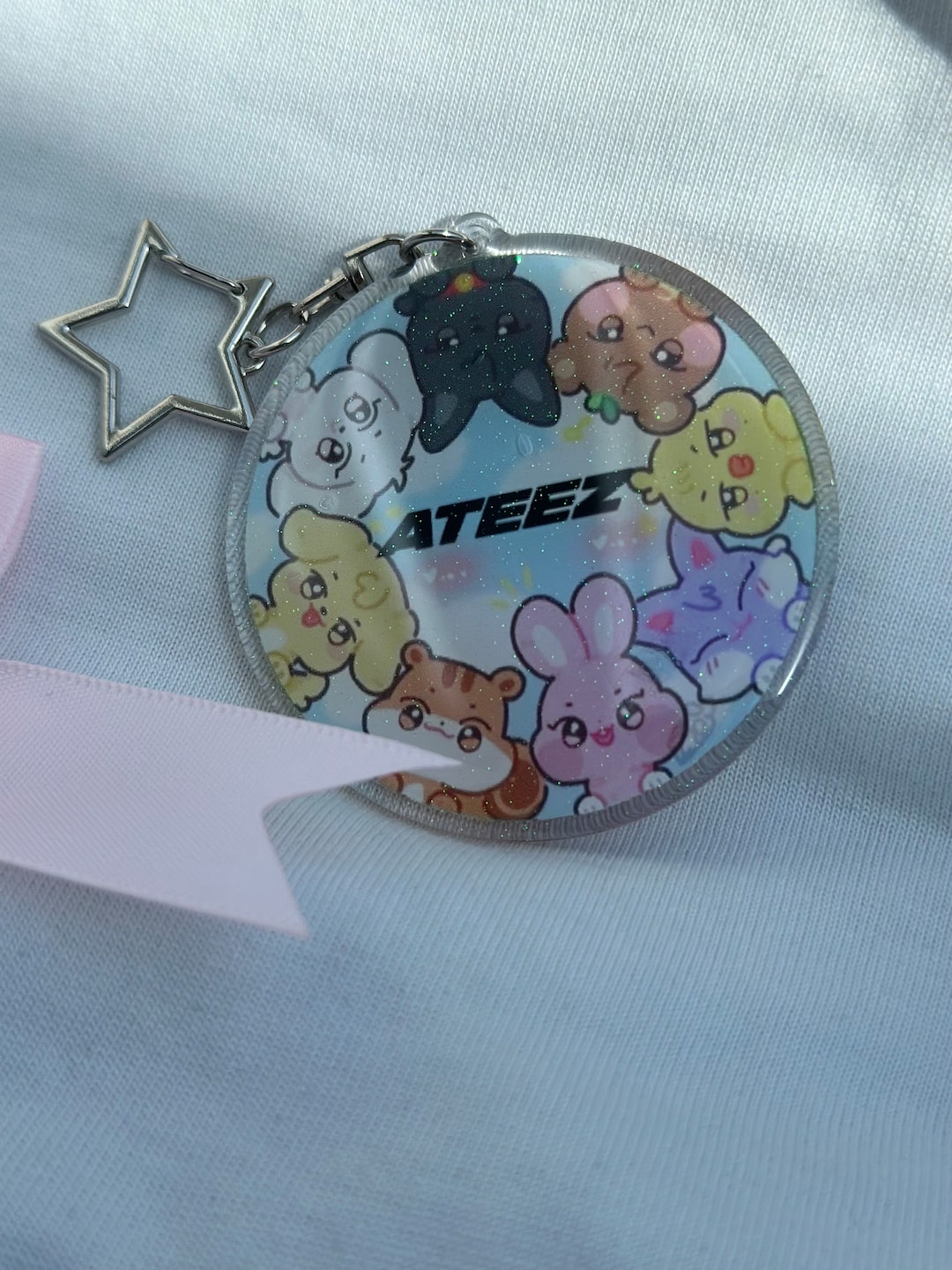 K Pop Ateez Aniteez Character Keychains Ot8 - Etsy