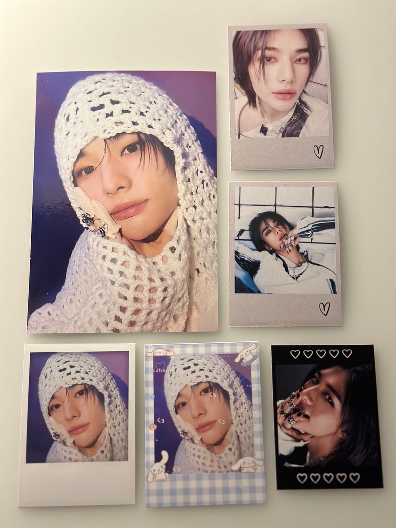 K Pop Stray Kids 樂 Rock Star Hyunjin Polaroid Set Skz Gift - Etsy UK
