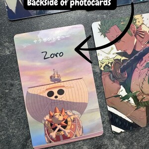 Zoro One Piece Photocard Anime Holographic - Etsy