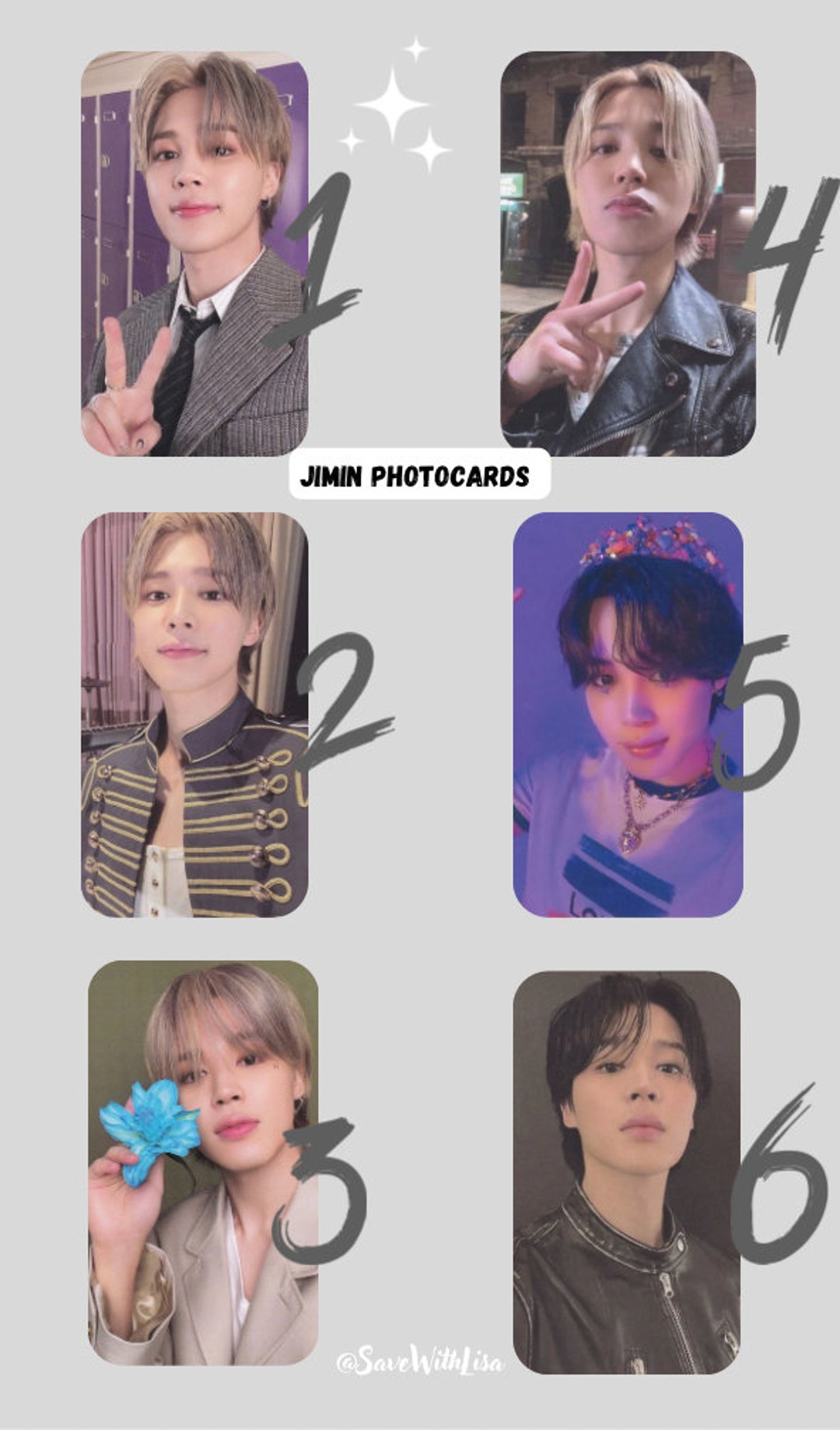Bts Jimin Photocards - Etsy