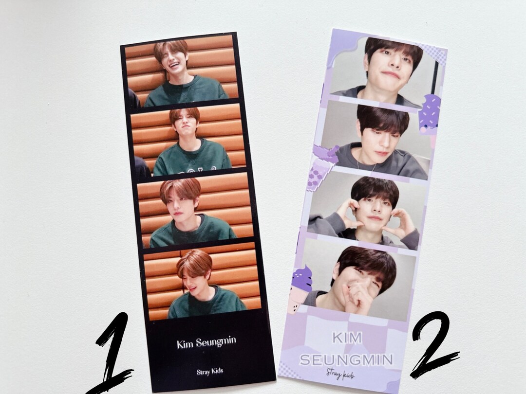 Stray Kids Skz Handmade Photo Strips/bookmark Seungmin Cute - Etsy