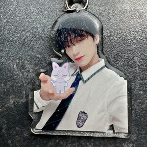 San Ateez Aniteez Sandeoki Keychain, Glitter K Pop - Etsy