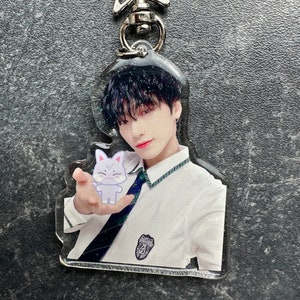 San Ateez Aniteez Sandeoki Keychain, Glitter K Pop - Etsy