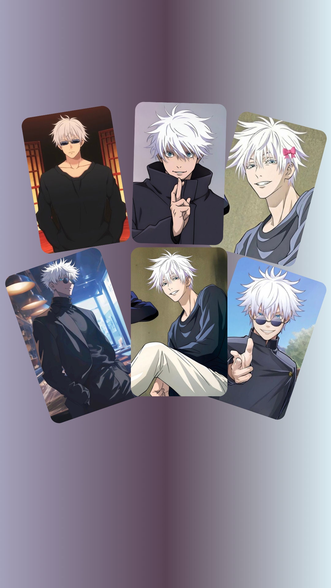 Anime Cards Gojo Satoru Photo Cards - Etsy