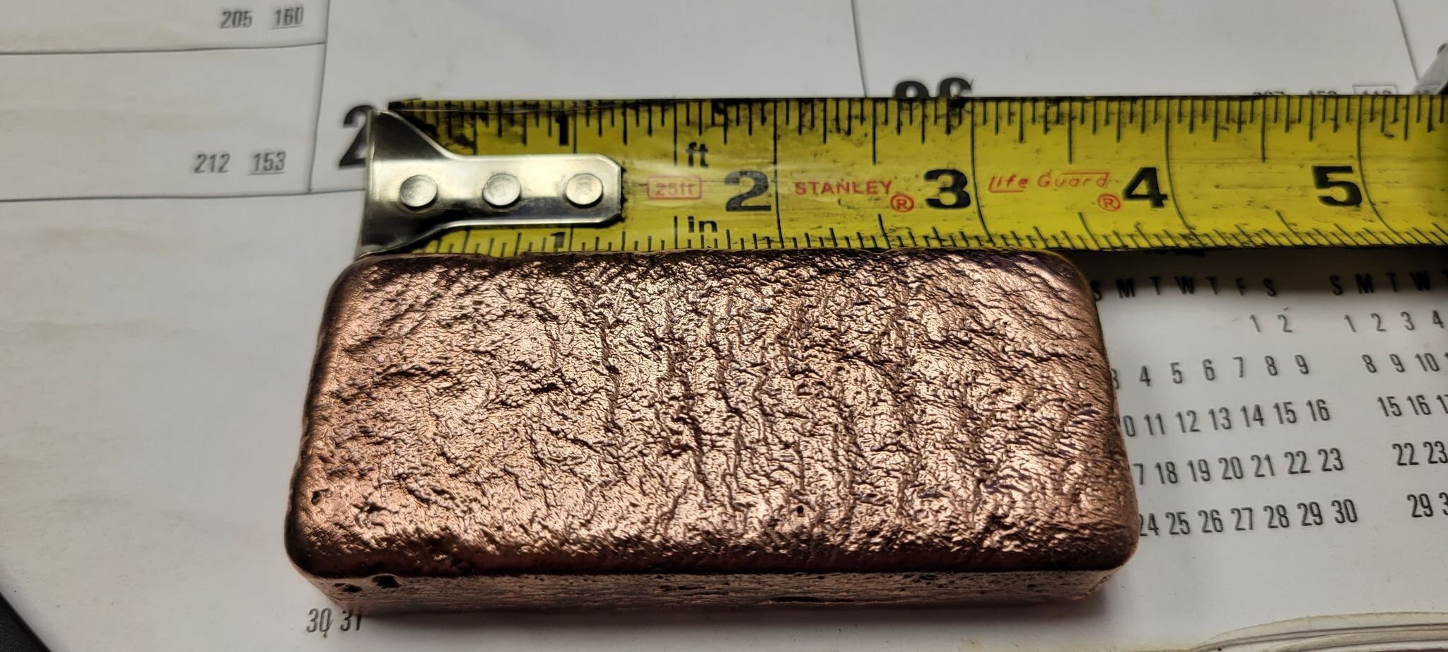Raw Copper Bar Ingot 1 - Etsy