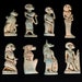 Egyptian Amulets 8 Statue Pharaoh Antiques Ancient Egypt Sculpture ...