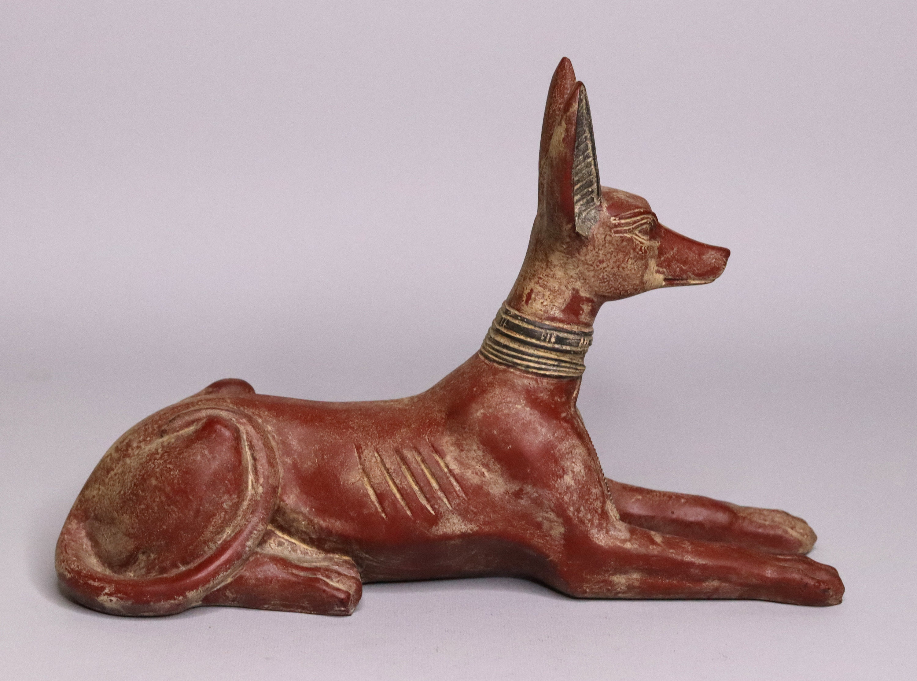 Egyptian Anubis God Deity Dog Statue Antiques Pharaonic Egypt Sculpture ...