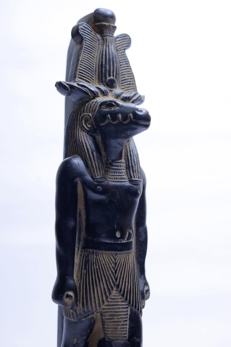Egyptian Statue Sobek Crocodile God – Ancient Egypt Handmade Stone ...