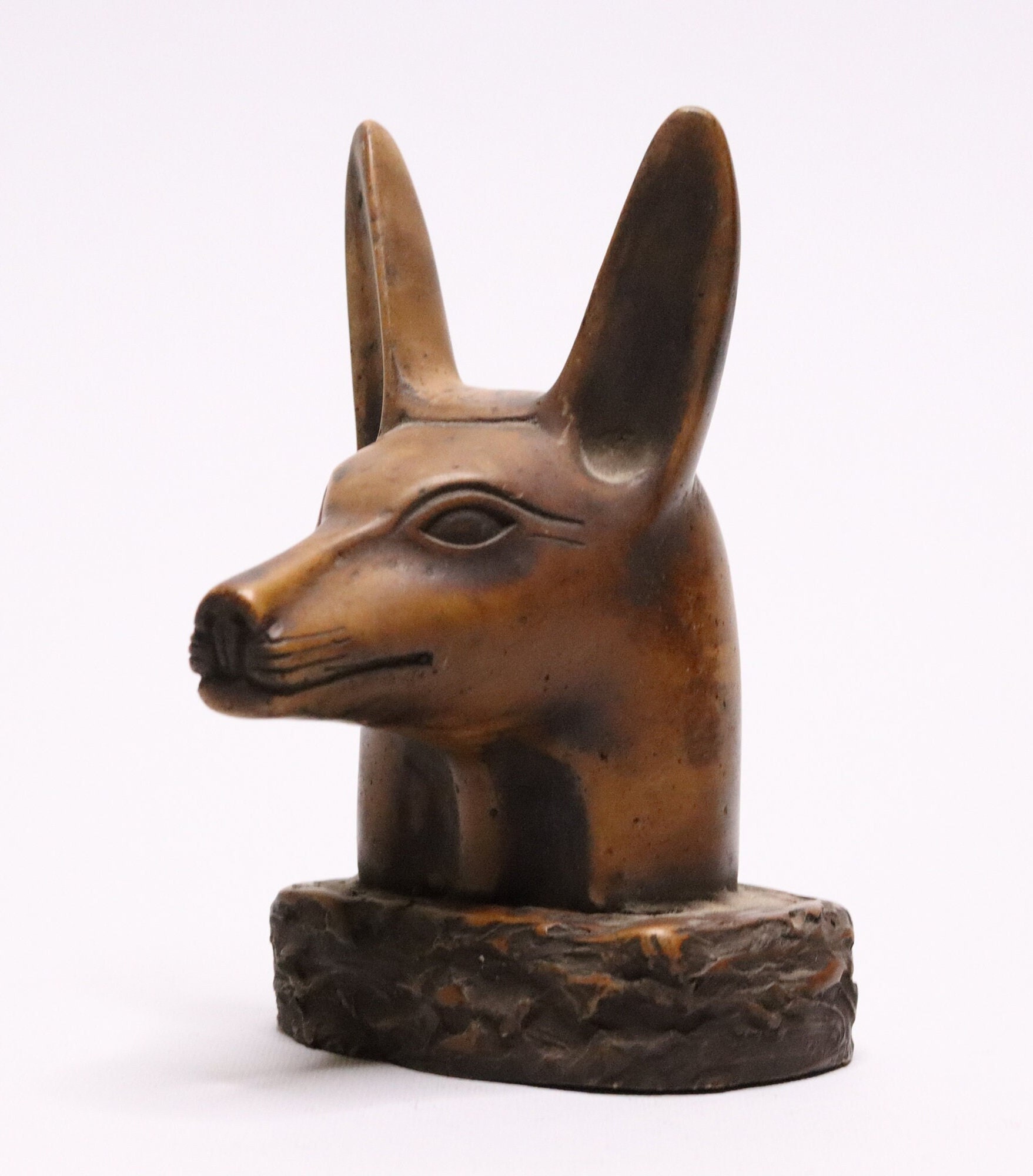 Anubis Head Statue God Deity Dog Face Egyptian Antiques - Etsy