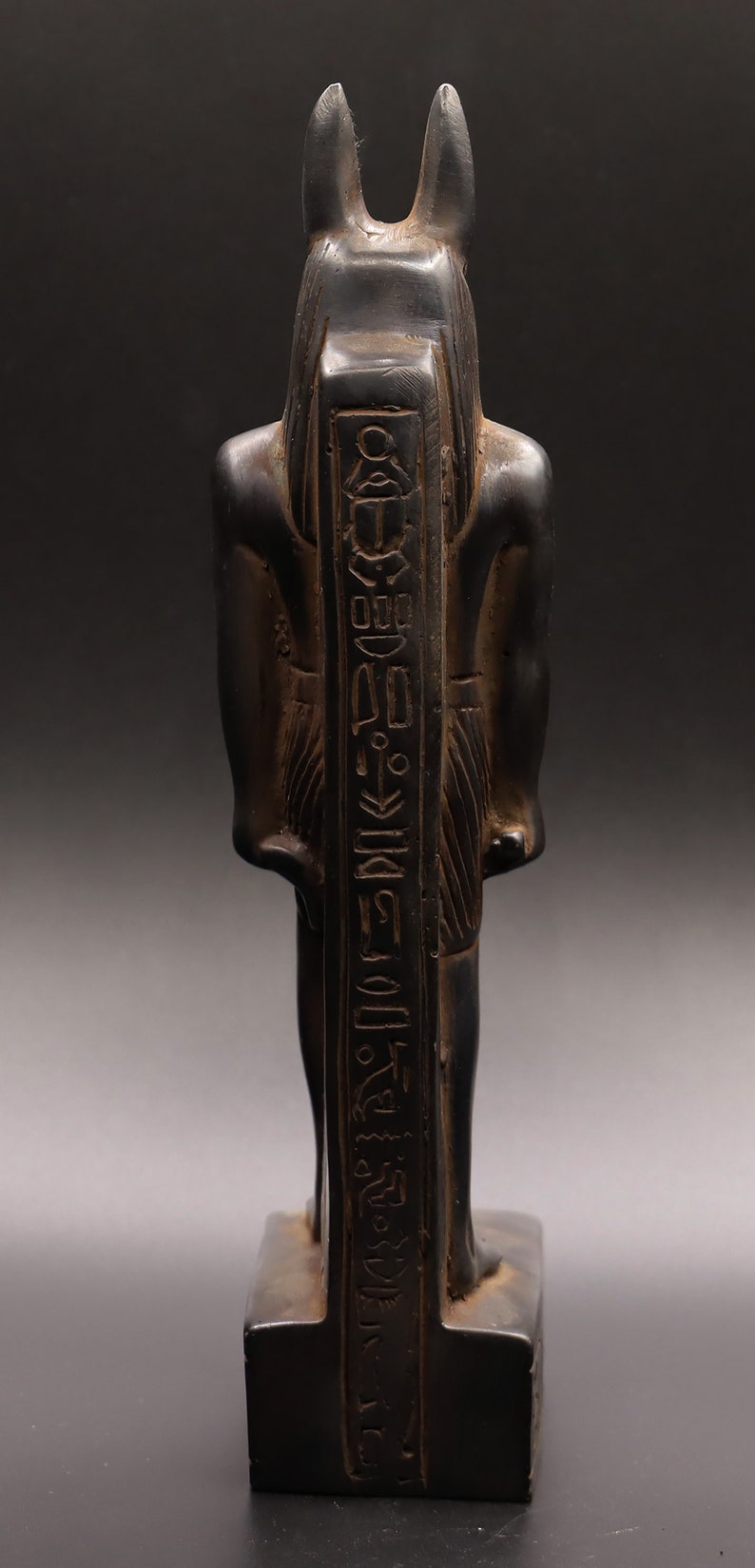 EGYPTIAN ANUBIS STATUE God Deity Dog Figure Sculpture Egypt Handmade ...