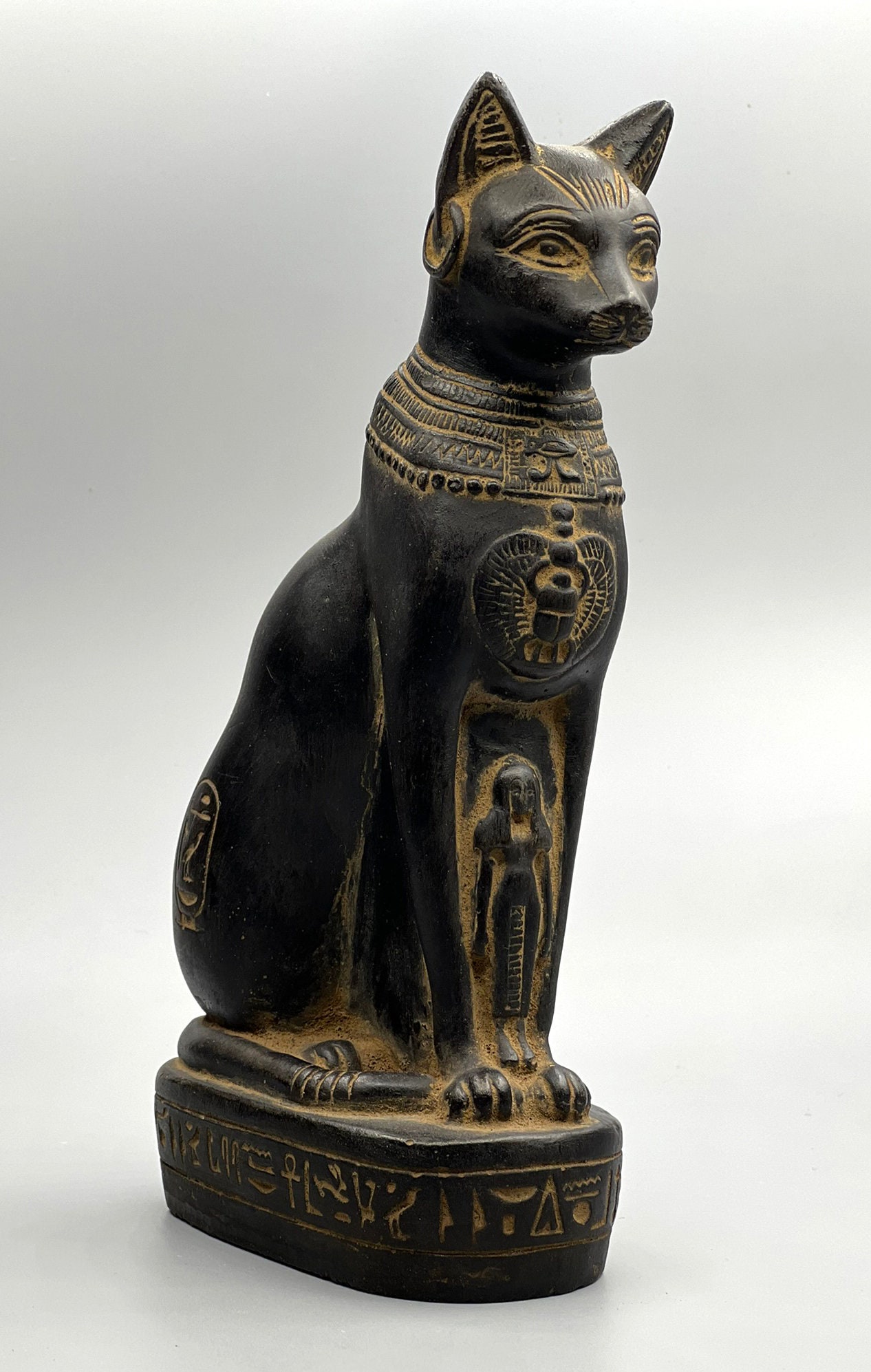 EGYPTIAN CAT BASTET Statue Antique Egypt Goddess Handmade - Etsy