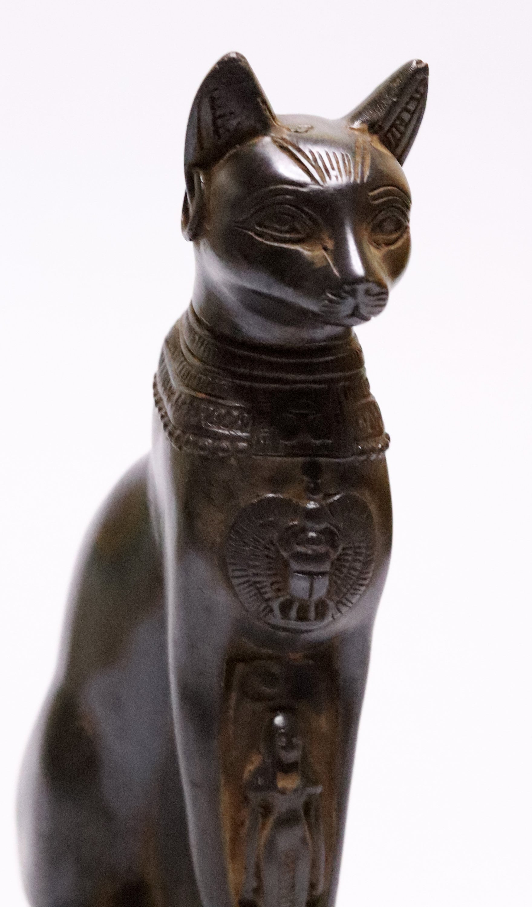 Egyptian Black Cat Bastet Goddess Pharaonic Statue Antique Ancient ...