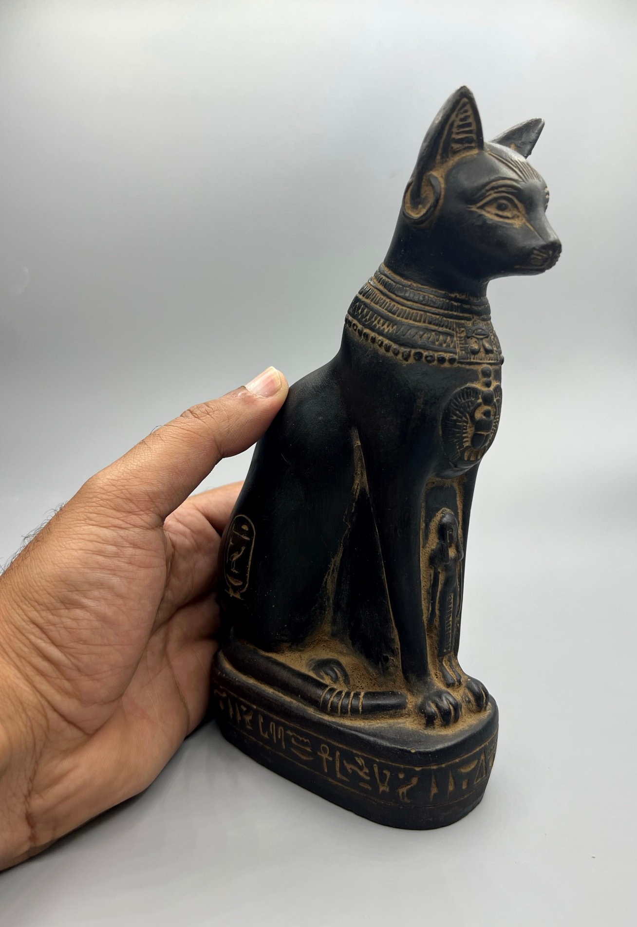 EGYPTIAN CAT BASTET Statue Antique Egypt Goddess Handmade - Etsy