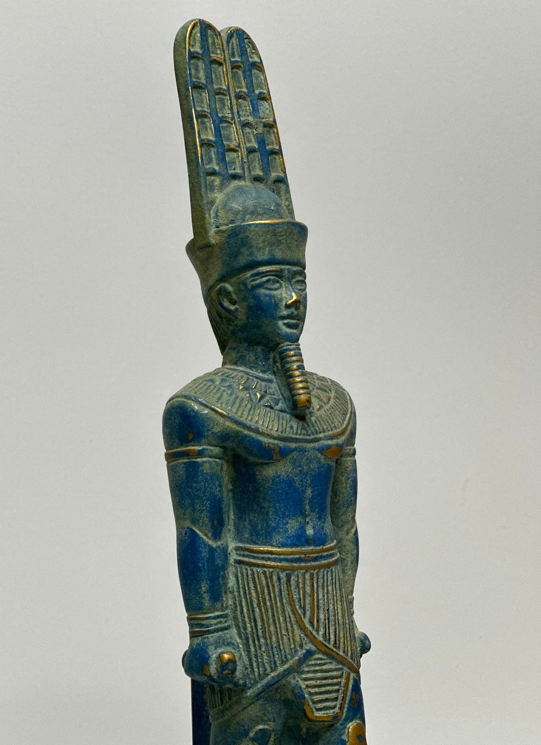 Ancient Egyptian Amun Ra Statue Carved Stone Antique Pharaoh Egypt Replica - Etsy