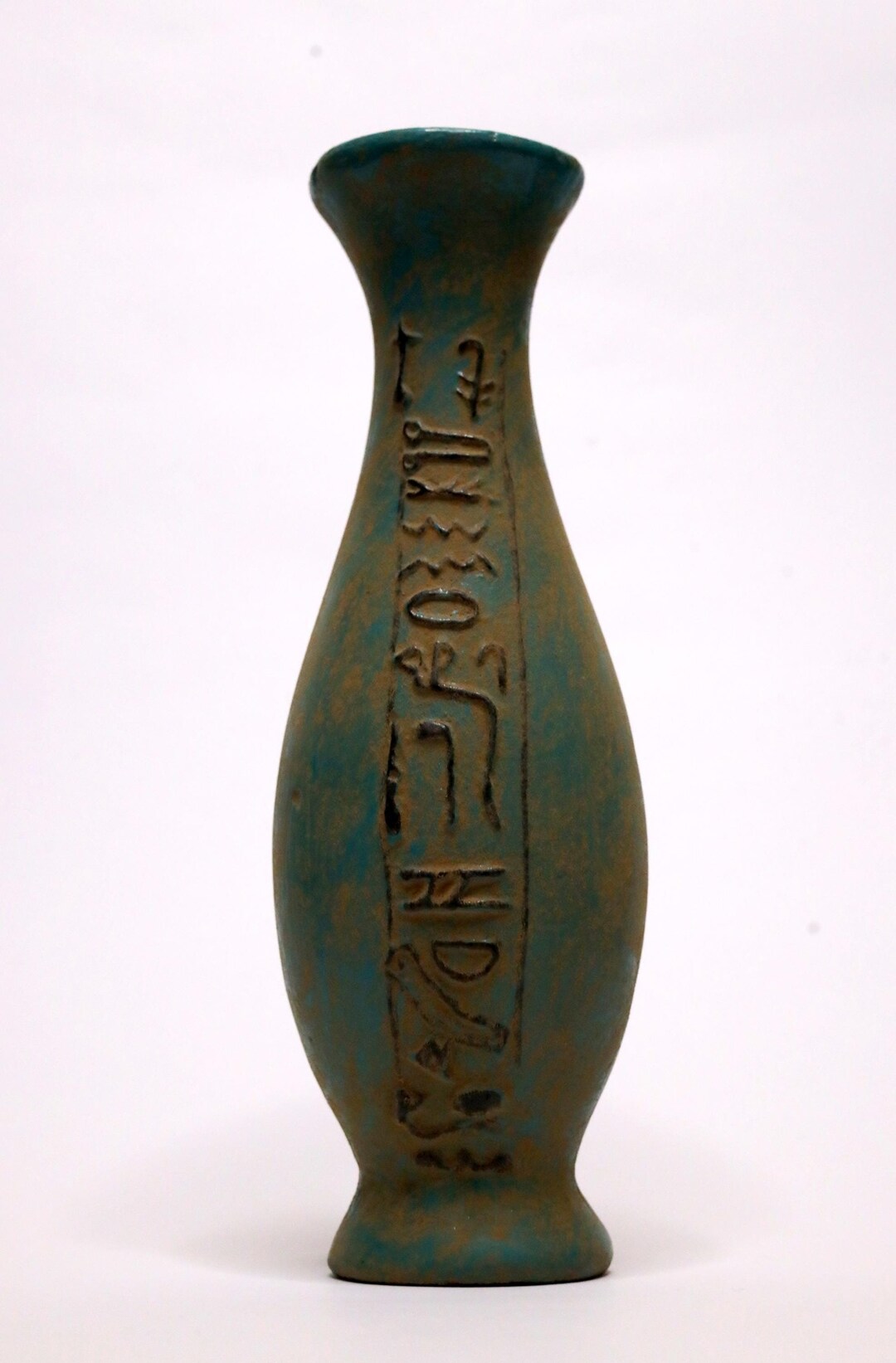 Handmade Egyptian Red Clay Vase: Pharaonic Hieroglyphic Decor - Etsy