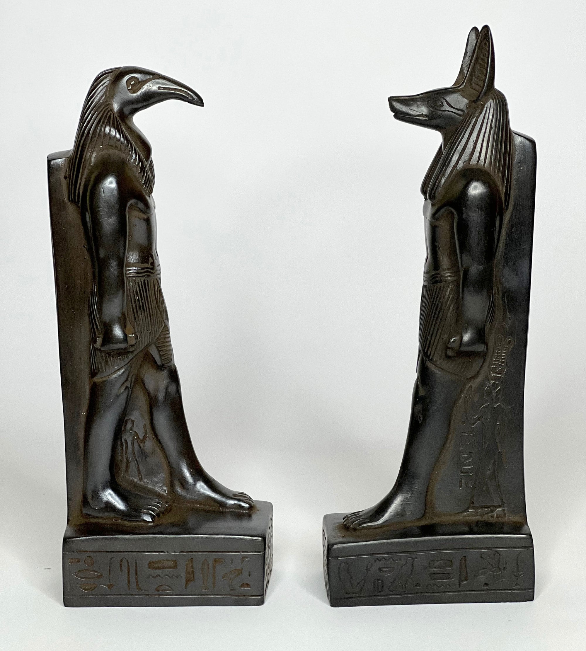 2 Egyptian Statue Anubis and Thoth Antique Ancient Egypt Gods - Etsy