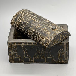 Ancient Egyptian Sculptures Jewelry Pharaonic Box Stone Statue Egypt ...