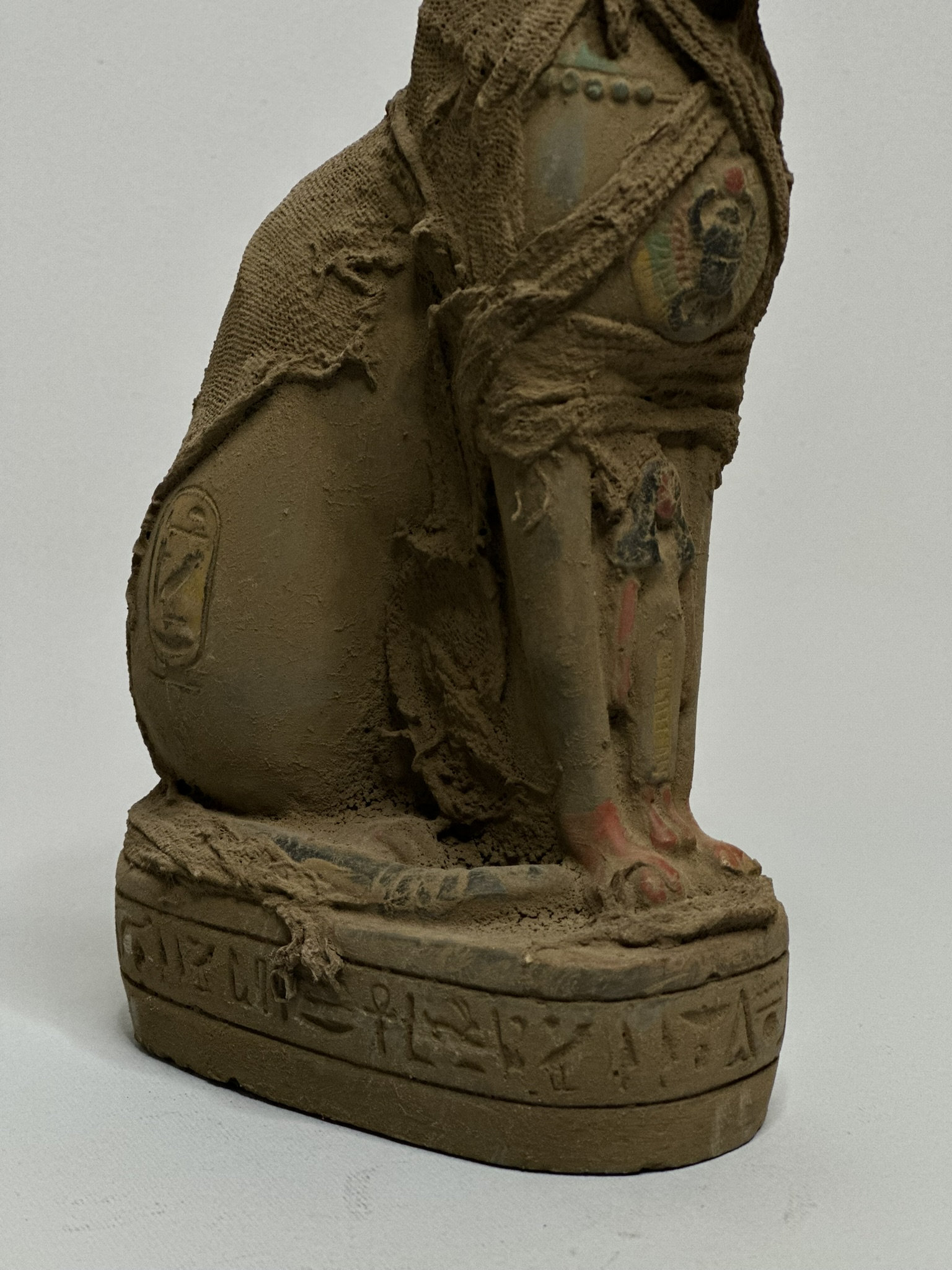 Ancient Egyptian Bastet Cat Goddess Mummy Egypt Statue Antique Handmade ...