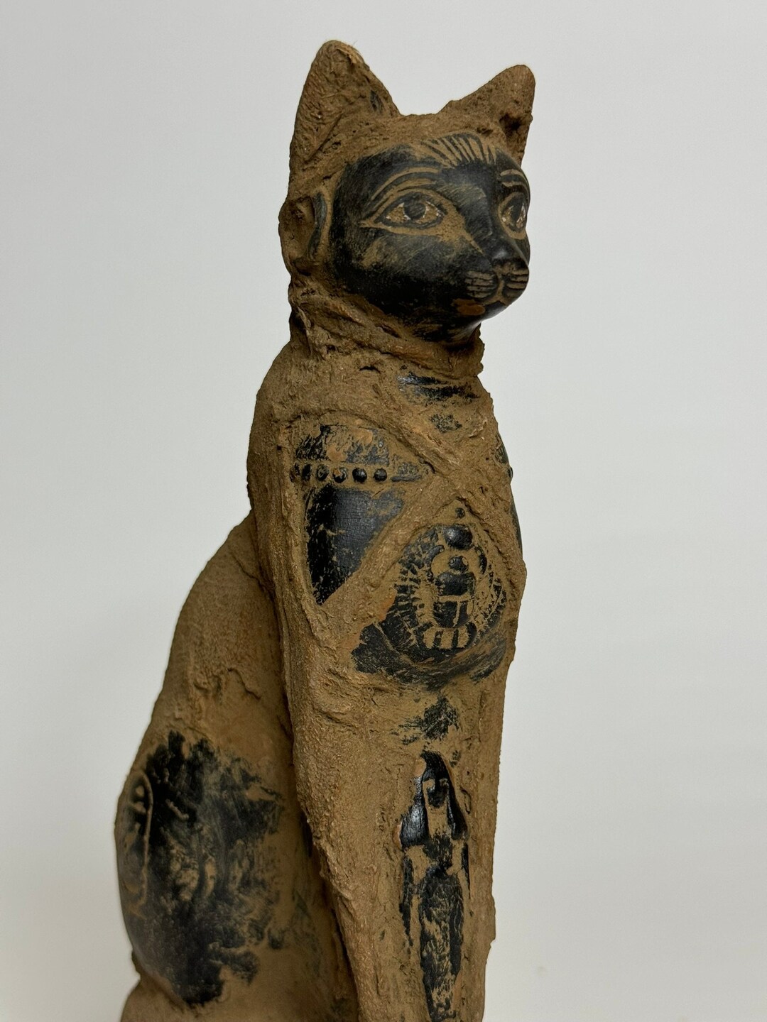 Ancient Egyptian Bastet Cat Goddess Mummy Egypt Statue Antique Handmade ...